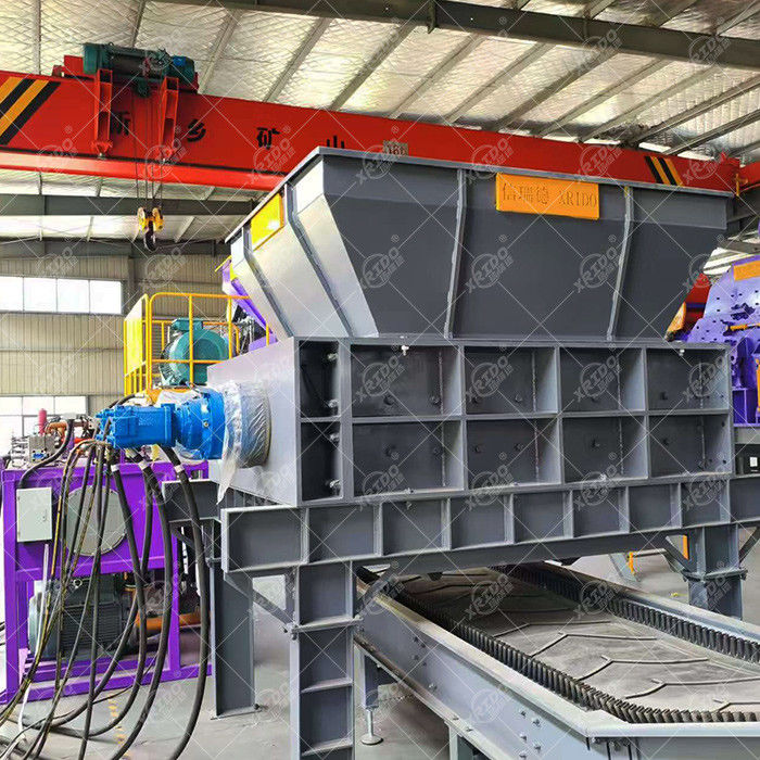 Double Shaft Municipal Solid Waste Plastic Crusher Machine Sponge Foam ...